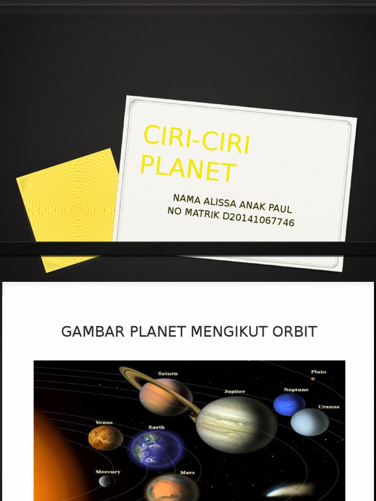 Ciri Ciri Planet | PDF