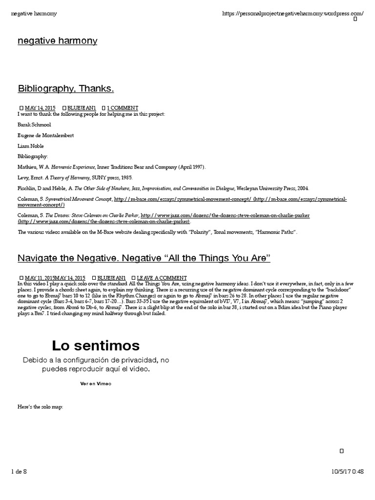 Negative Harmony | PDF | Harmony | Chord (Music)