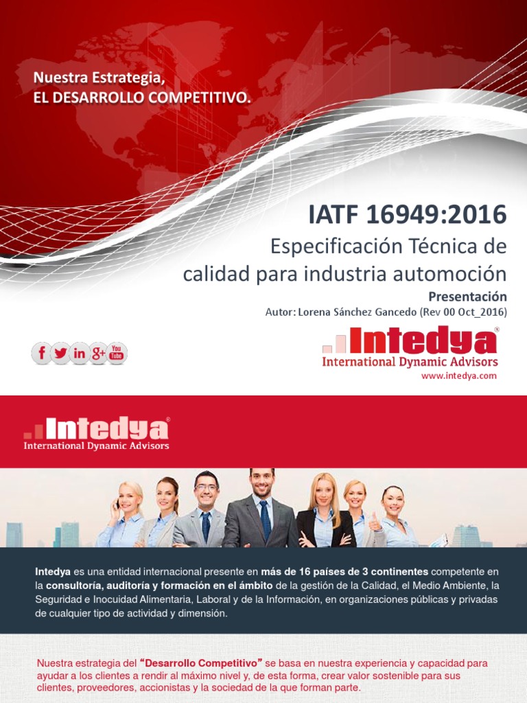 IATF 16949:2016 para Automoción | PDF | Calidad (comercial) | Gestión ...