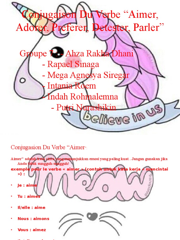 Conjugasion Du Verbe | PDF