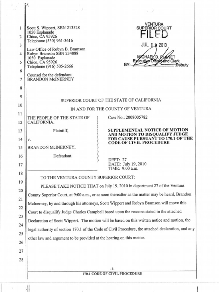 Defense Motion For Judge's Disqualification | Download Free PDF ... Defense Motion For Judge's Disqualification | Download Free PDF ...