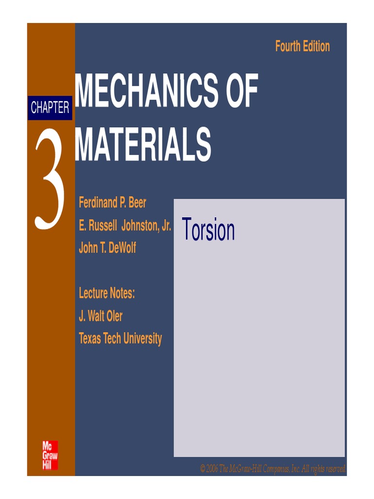 3 1 Torsion (Compatibility Mode) | PDF | Stress (Mechanics ...