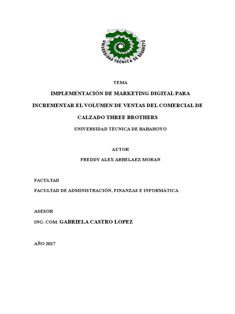 CARATULA UTB Estudio de Caso | PDF