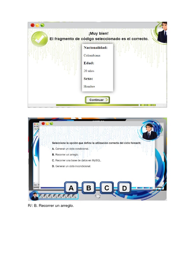Resultado Actividad Interactiva Sintaxis de PHP | PDF