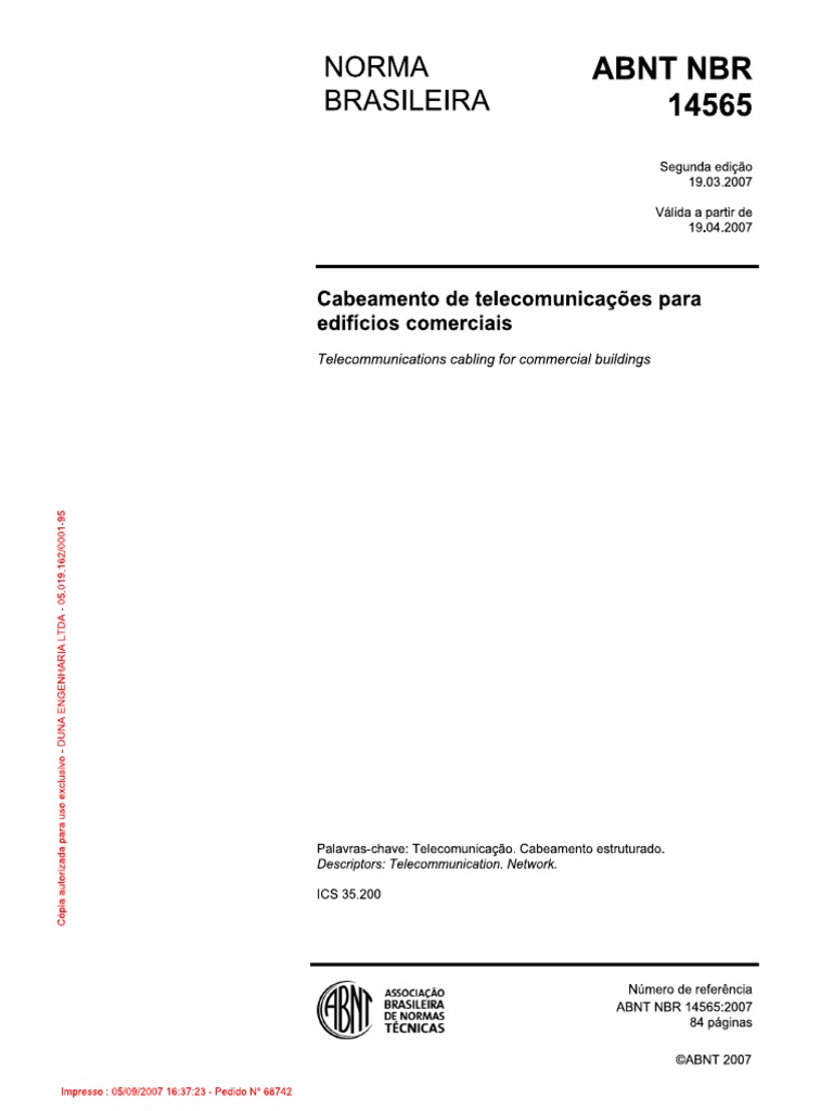 NBR 14565-2007 PDF | PDF