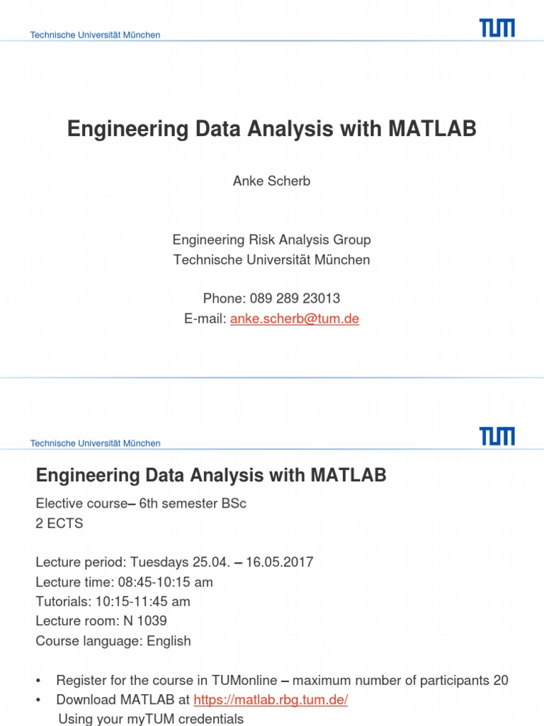 Lecture 1 | PDF | Matlab | Matrix (Mathematics)