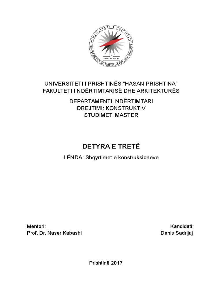 Detyra e Trete | PDF