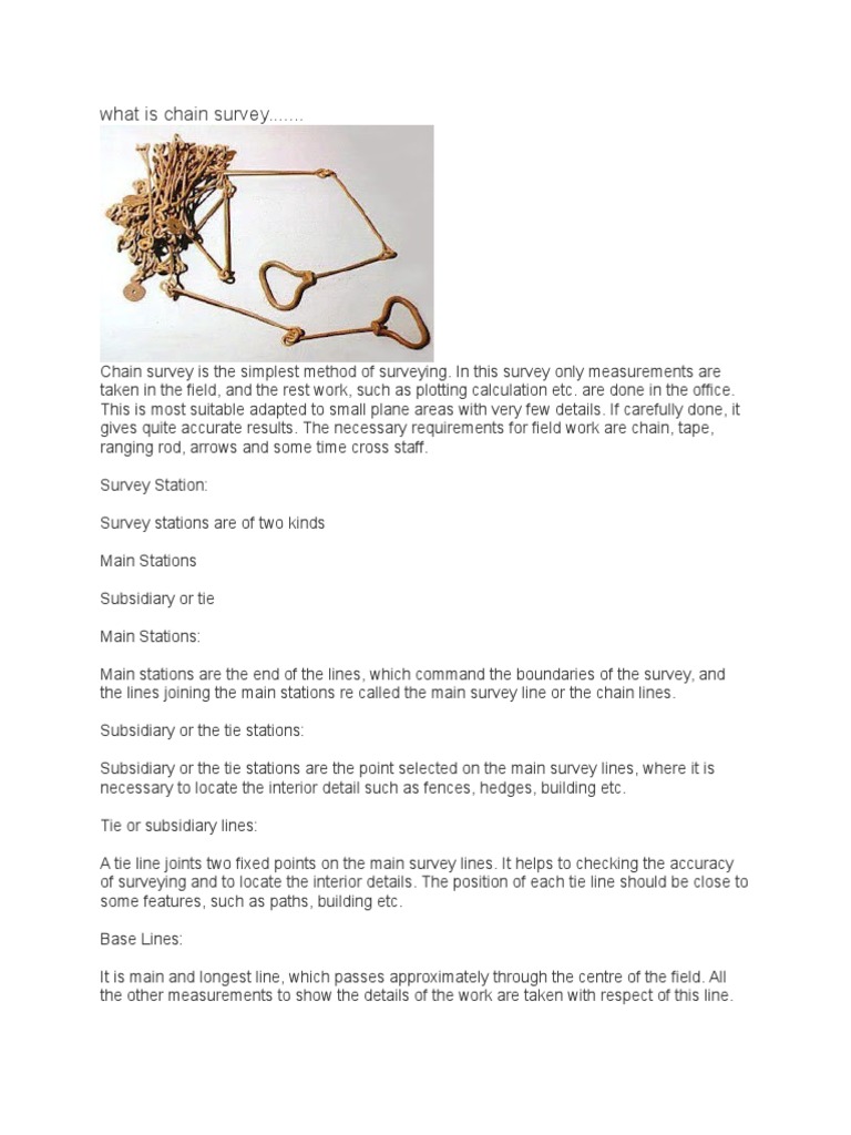 What is Chain Survey | Surveying | Scientific Observation