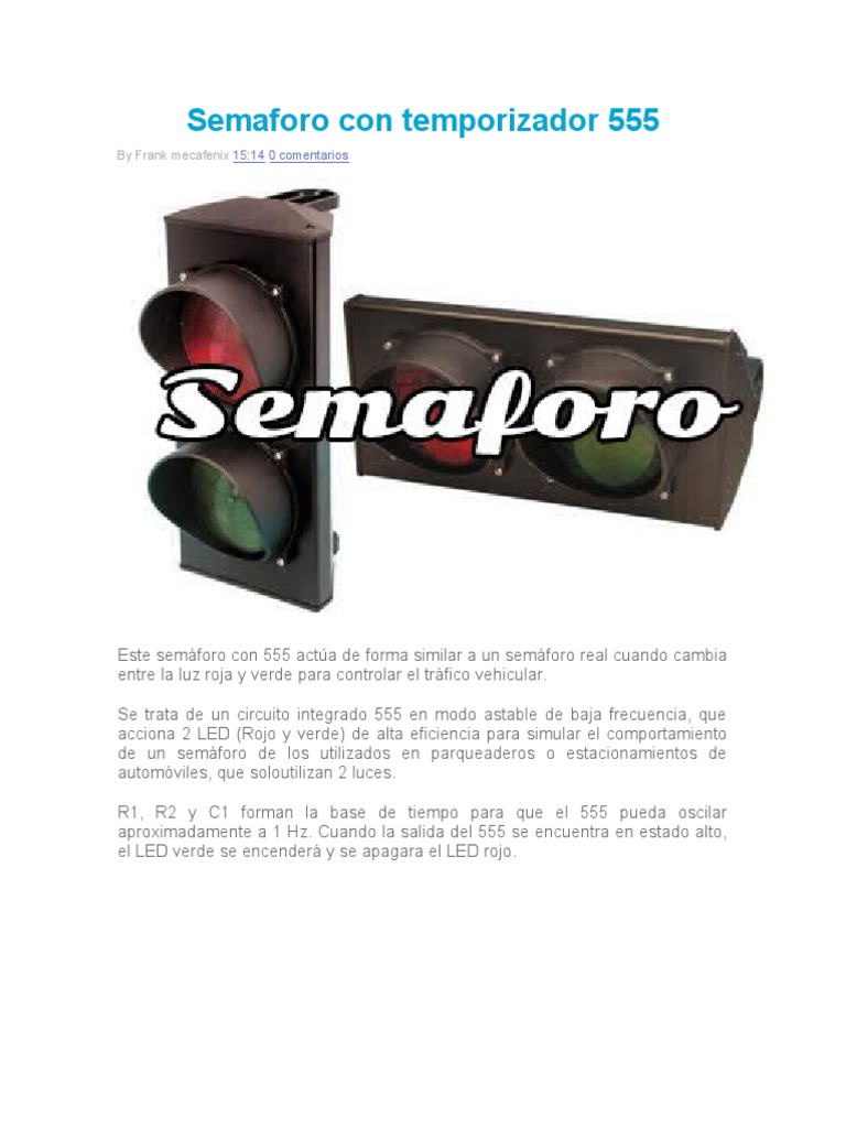 Semaforo Con Temporizador 555 | PDF