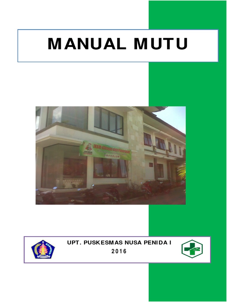Manual Mutu Puskesmas Nsa Penida 1 | PDF