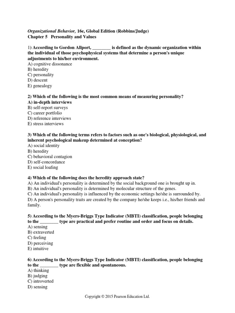 Tutorial 3 OB | PDF | Extraversion And Introversion | Personality Traits