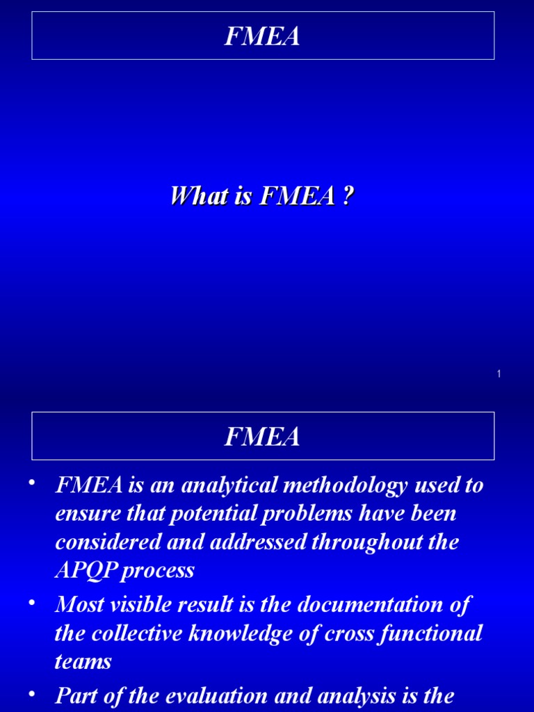 FMEA Training and Implementation Guide | PDF | Systems Engineering ...