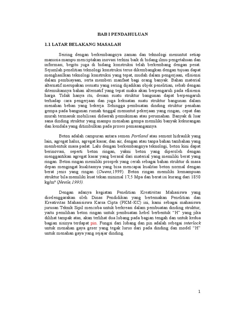 Proposal PKM KC | PDF