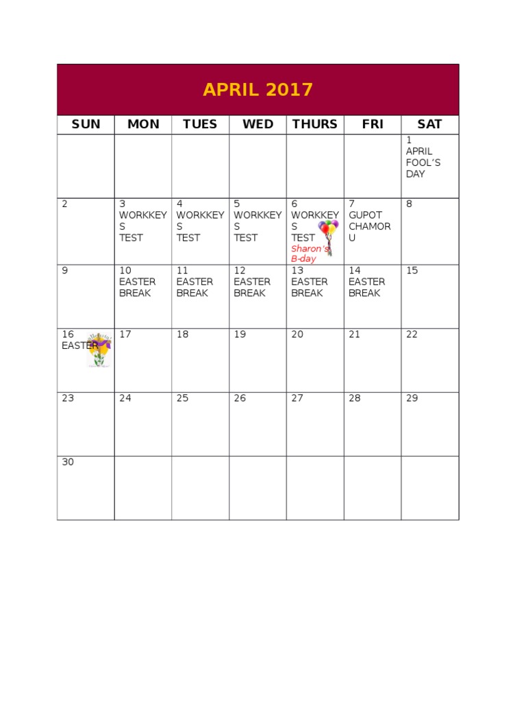 Practice Calendar | PDF