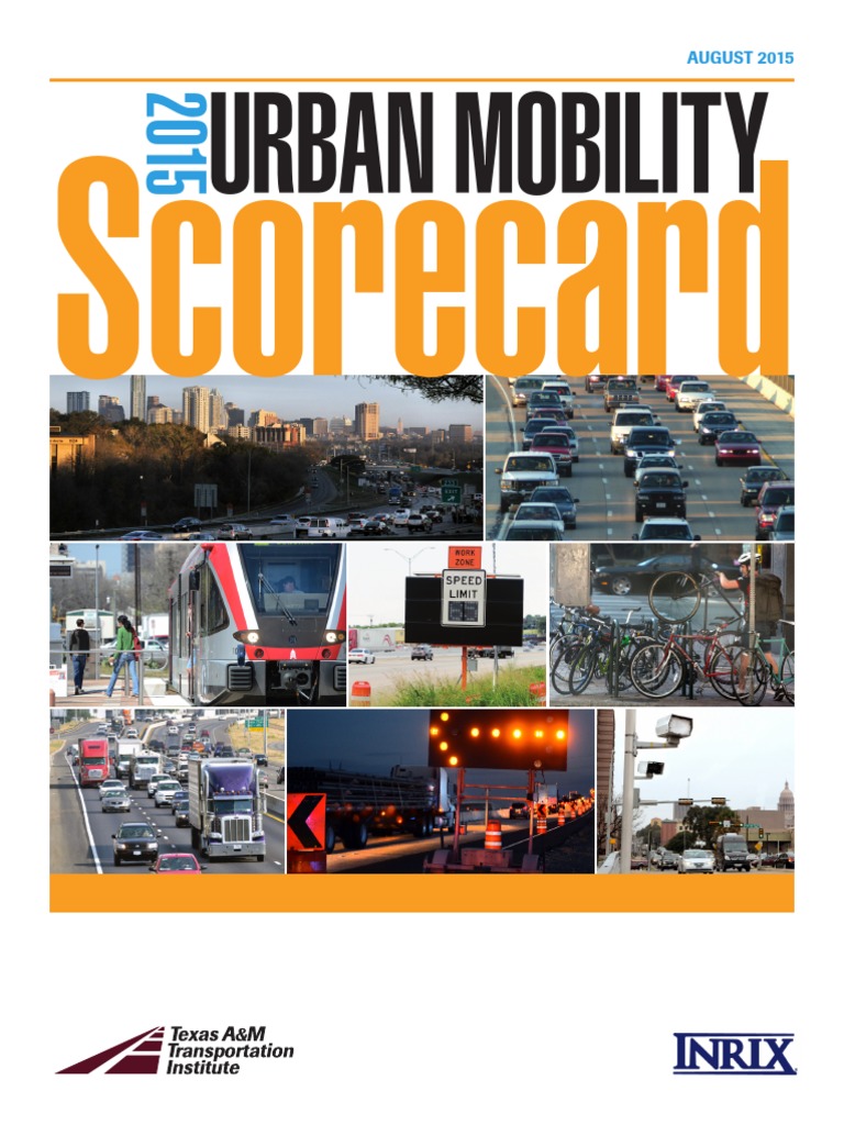 Mobility Scorecard 2015 | PDF | Traffic Congestion | Traffic