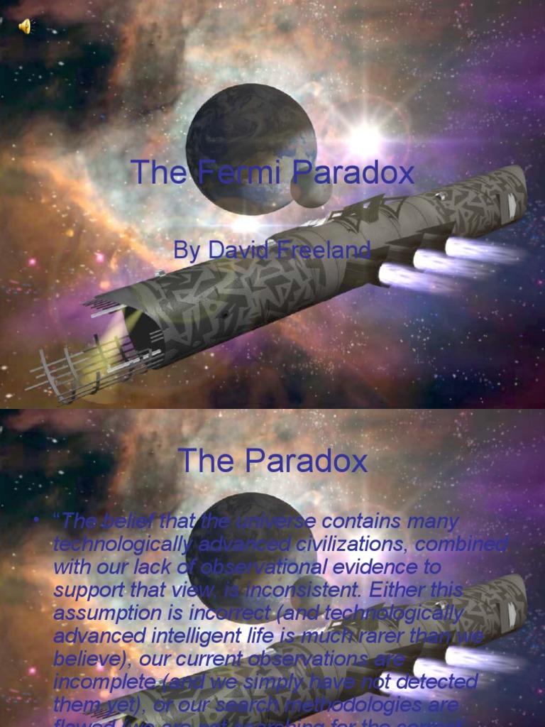 The Fermi Paradox: By David Freeland