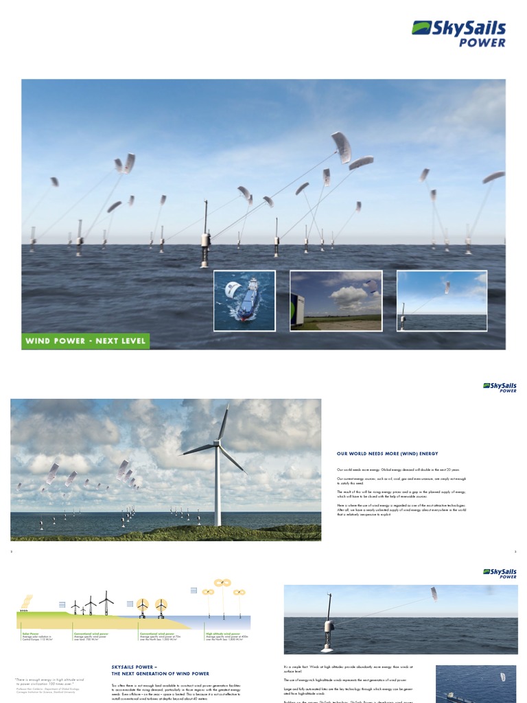 En SkySails Power Wind Power Next Level | PDF | Wind Power | Electric ...