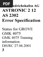 ZF Fault Codes Latest | PDF | Transmission (Mechanics) | Clutch