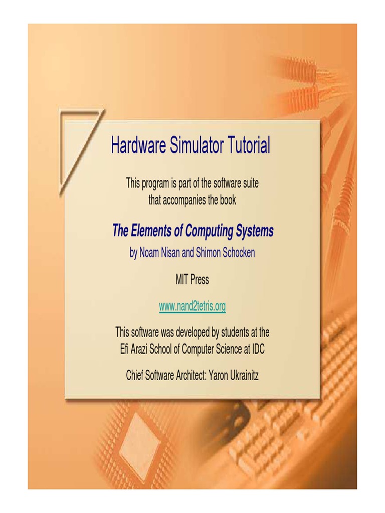 Hardware Simulator Tutorial PDF | PDF | Hardware Description Language ...