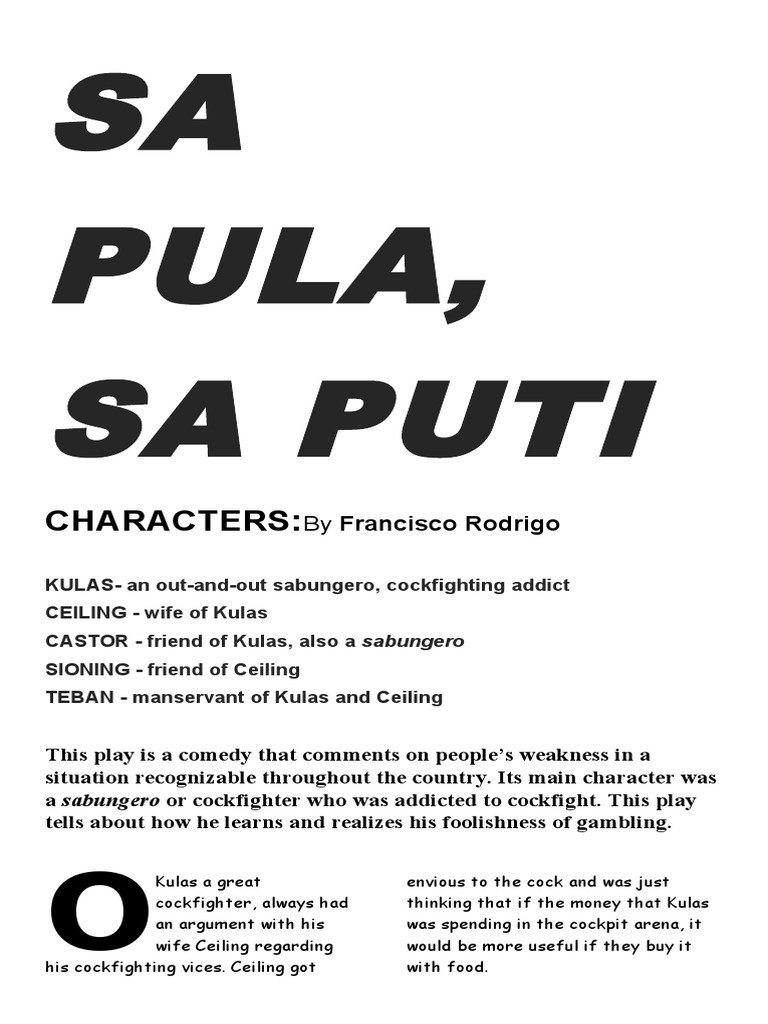 SA PULA, Sa Puti | PDF