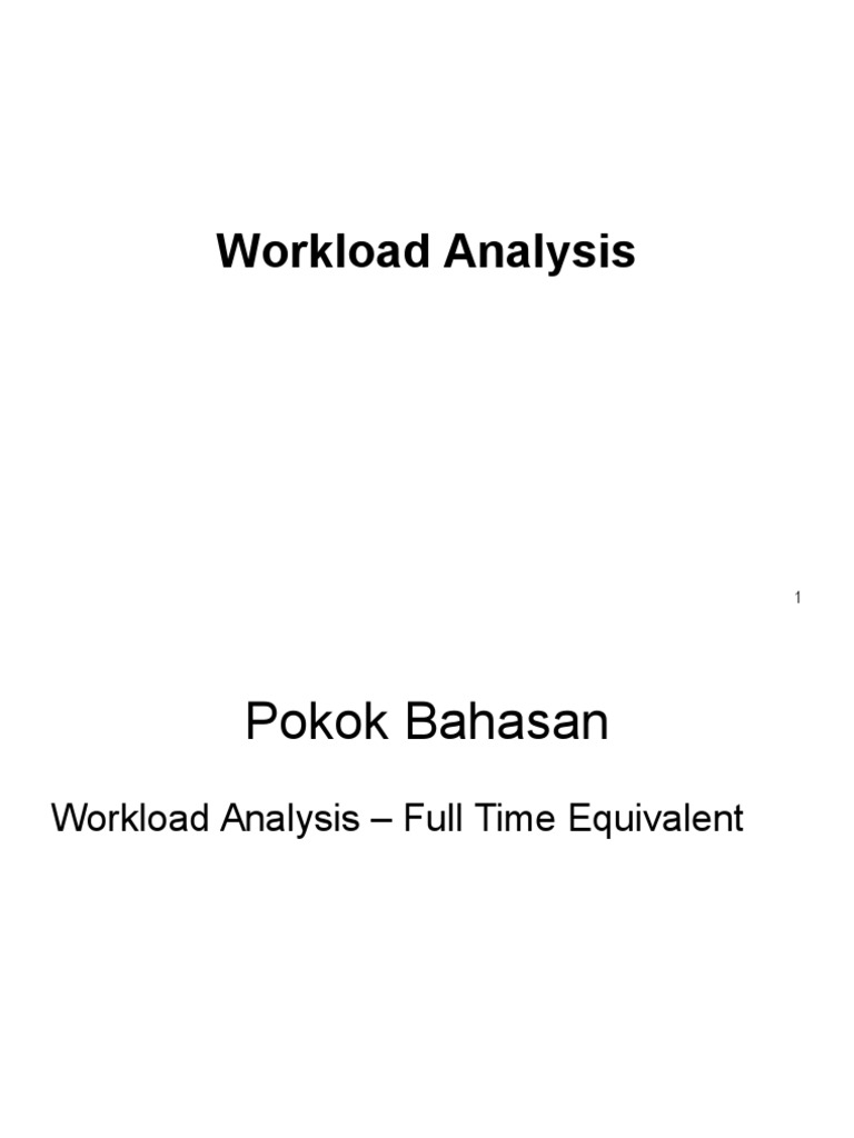 Workload Analysis | PDF | Competence (Human Resources) | Strategic ...