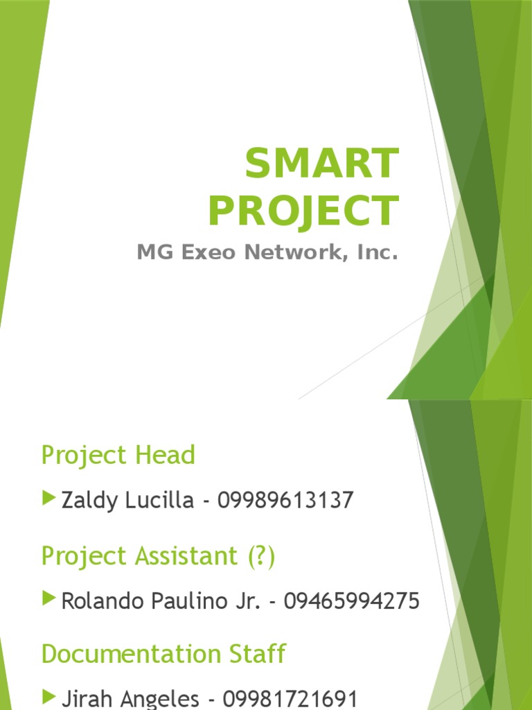 Smart Project: MG Exeo Network, Inc | PDF