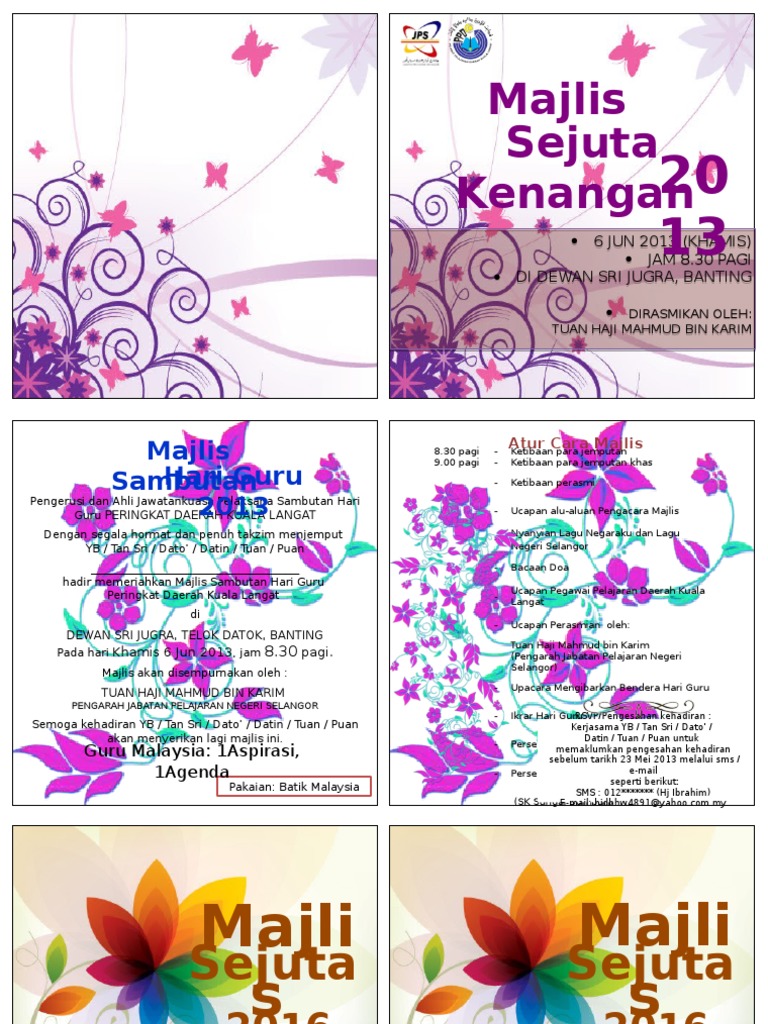 Kad Jemputan Hari Guru 2013 Pdf