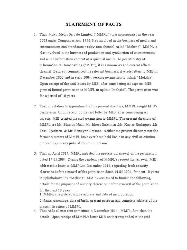 Statement of Facts Dme Moot | PDF | Government | Public Sphere