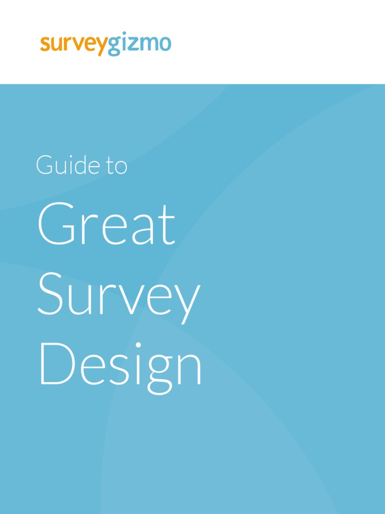 Guide To Great Survey Design PDF | PDF | Margin Of Error | Survey ...
