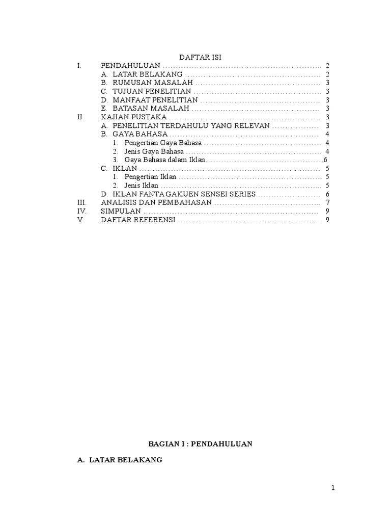 Analisis Penggunaan Gaya Bahasa Pada Iklan | PDF Analisis Penggunaan Gaya Bahasa Pada Iklan | PDF