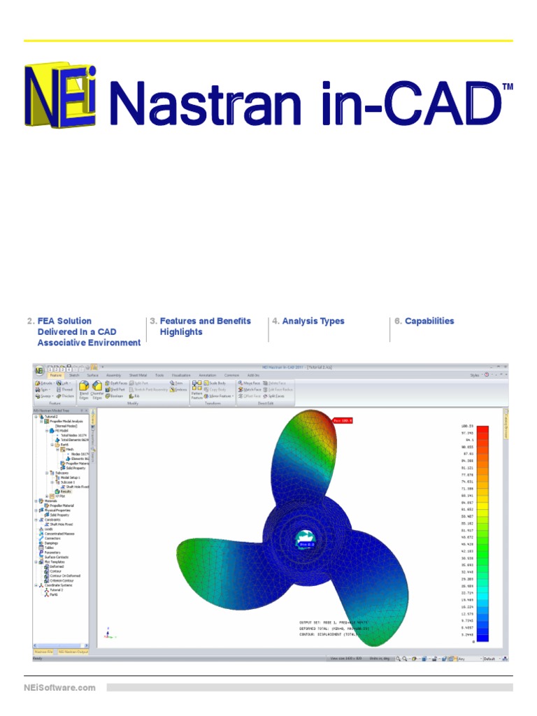 Nei Nastran in Cad 2011 Brochure | PDF | Finite Element Method | Computer Aided Design
