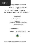 Amul Summer Internship Report | PDF | Foods | Food And Drink