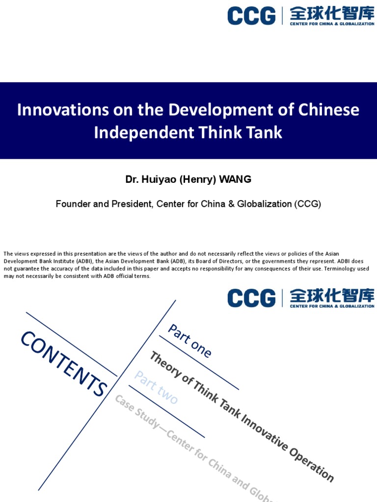 Chinese Independent Think Tank Innovations | PDF | Think Tank | China