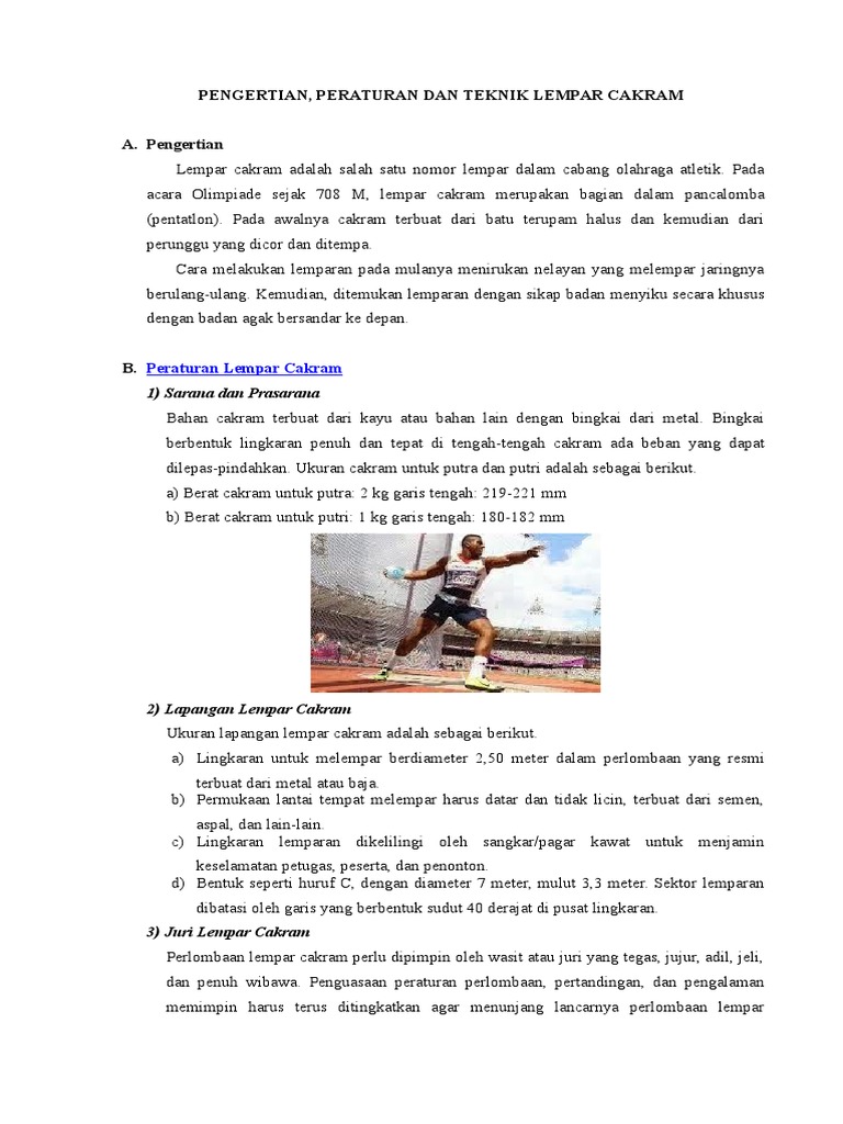 Lempar Cakram | PDF