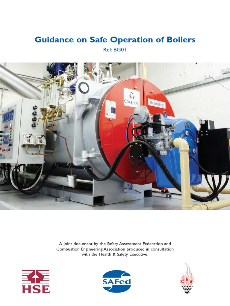 Guidance On Safe Operation of Boilers: Ref: BG01 | PDF | Boiler | Safety