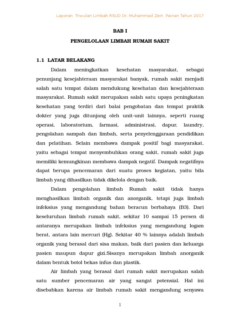 Limbah Rsud | PDF