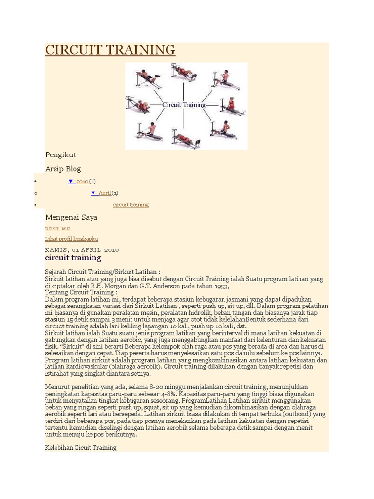 Circuit Training | PDF
