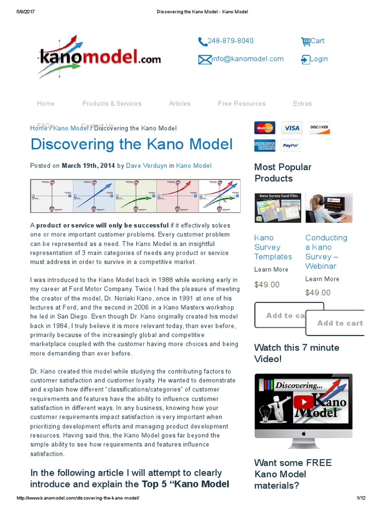 Discovering The Kano Model - Kano Model PDF | PDF