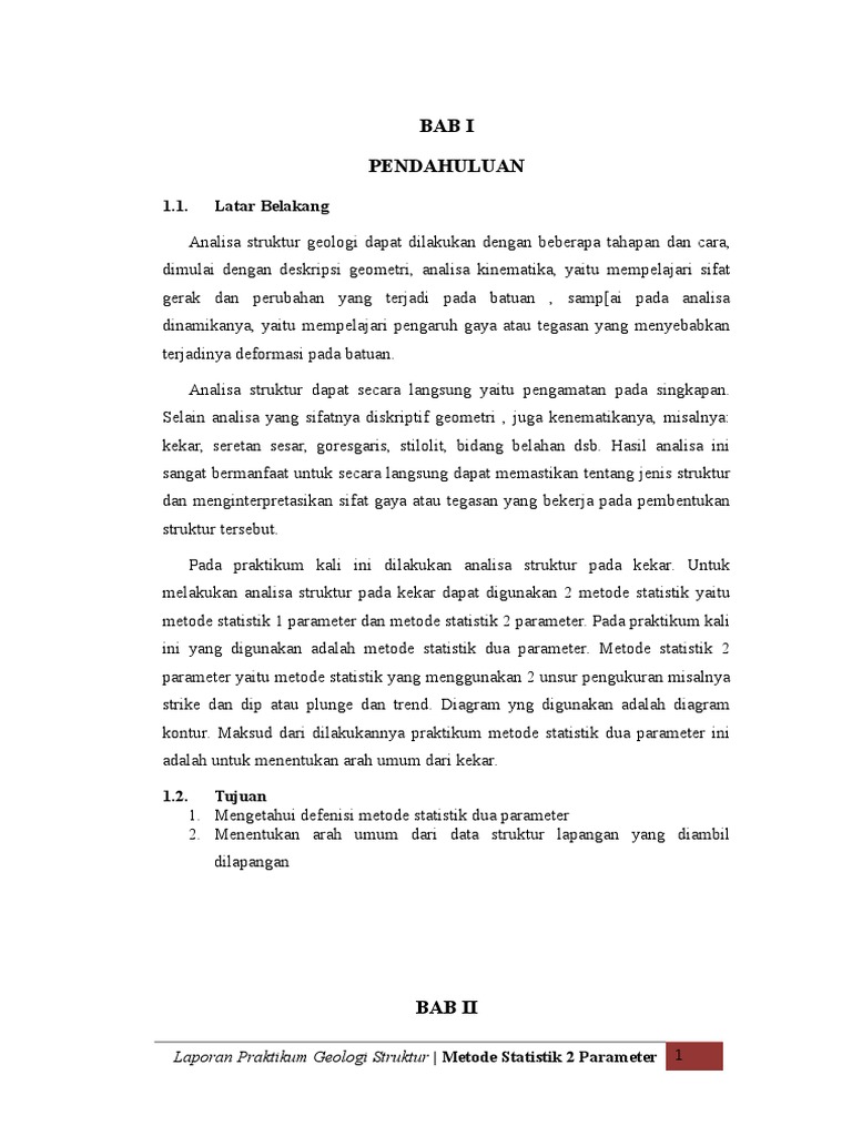 Laporan Geologi Struktur 5 | PDF | Metode & Bahan Ajar | Sains & Matematika