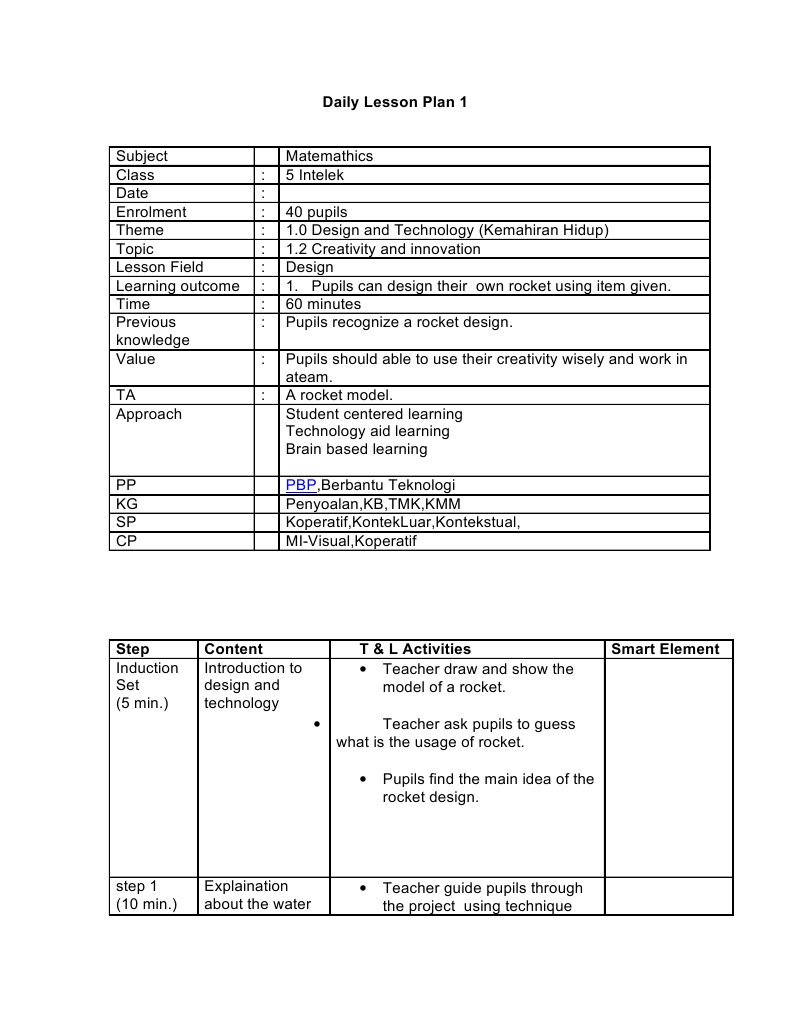 RPH Best 1 | PDF | Microsoft Power Point | Lesson Plan