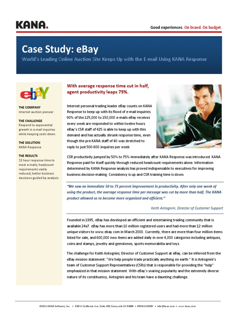 Kana Software Case Study | PDF | E Bay | Internet
