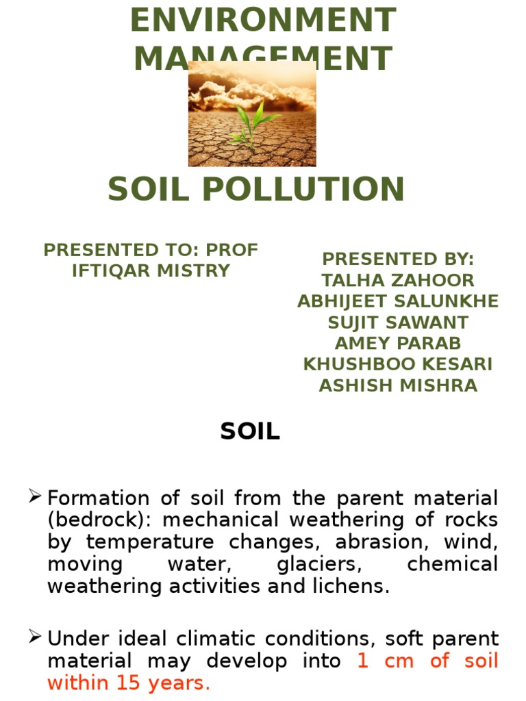 Soil Pollution | PDF | Fertilizer | Soil