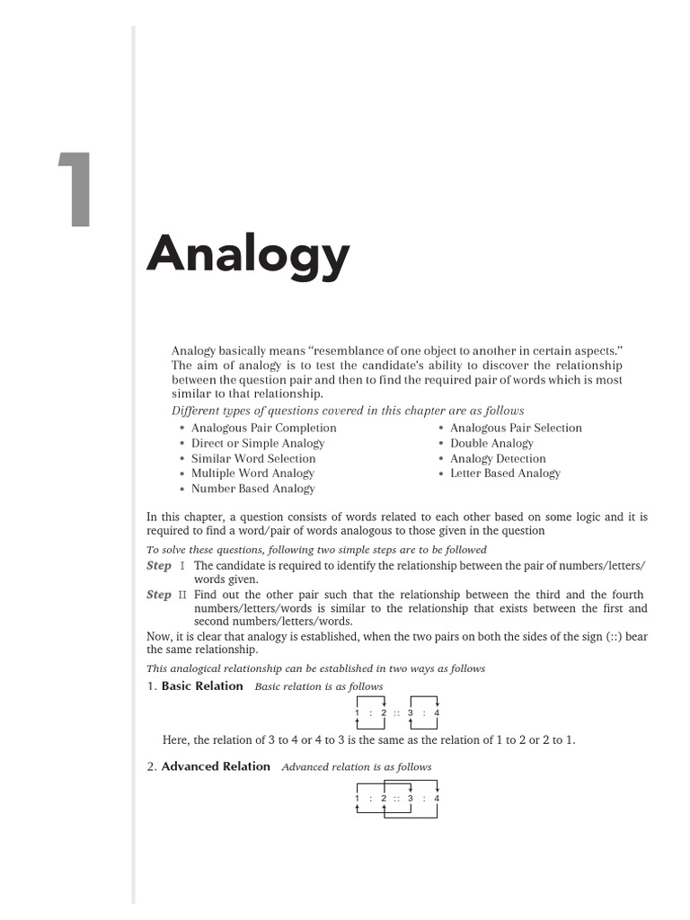 Analogy Verbal Reasoning | PDF | Analogy | Hindu