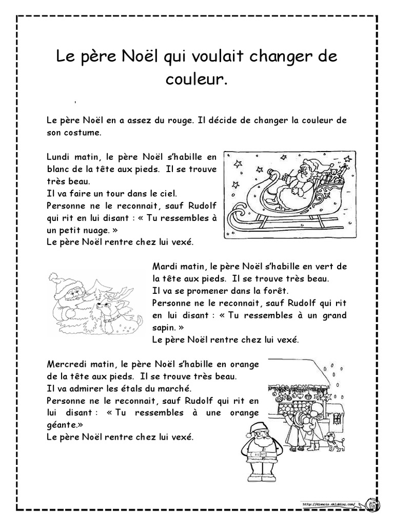 Le Pere Noel Qui Voulait Changer de Couleur