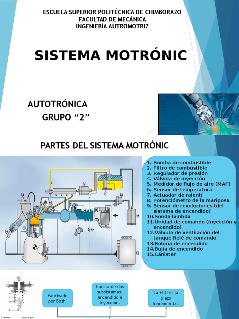 Sistema Motrónic | PDF | Tecnología del motor | Motores