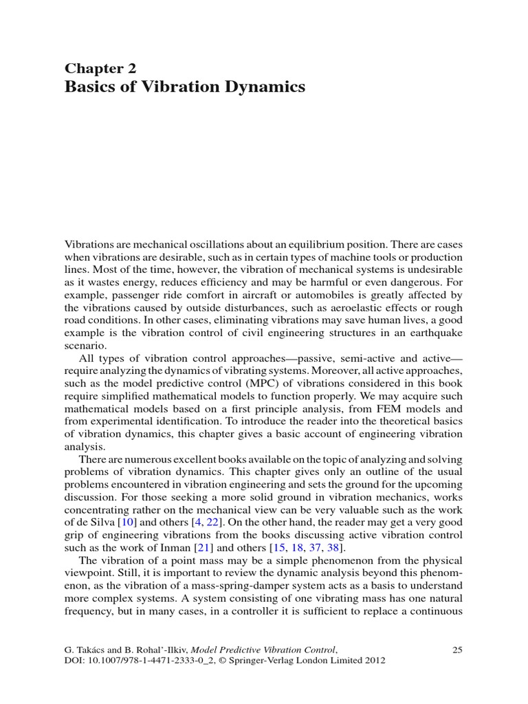 Basics of Vibration Dynamics | PDF | Eigenvalues And Eigenvectors | Sine