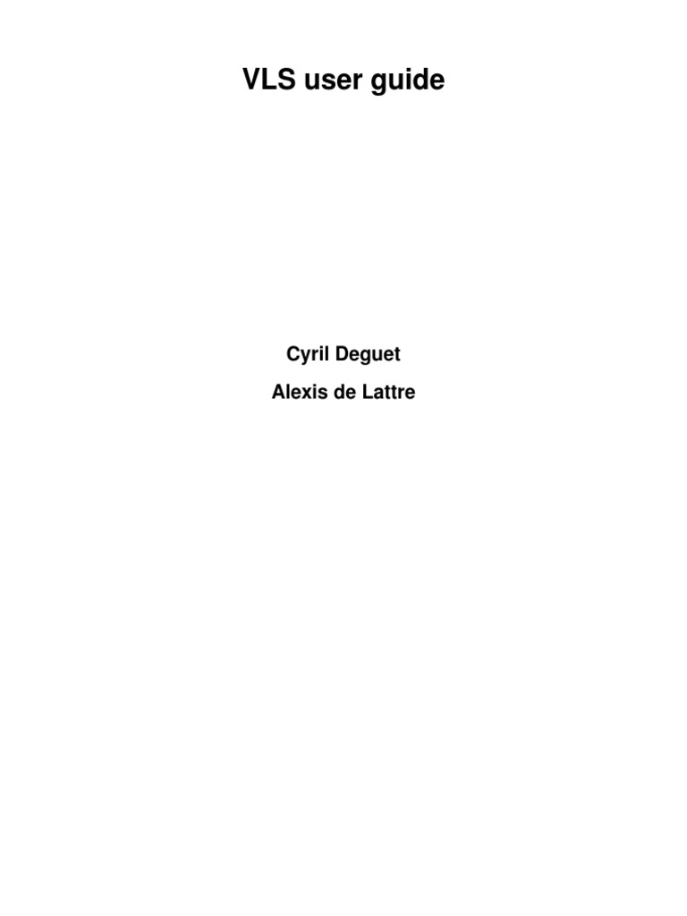 Vls User Guide en | PDF | Ip Address | Free Software