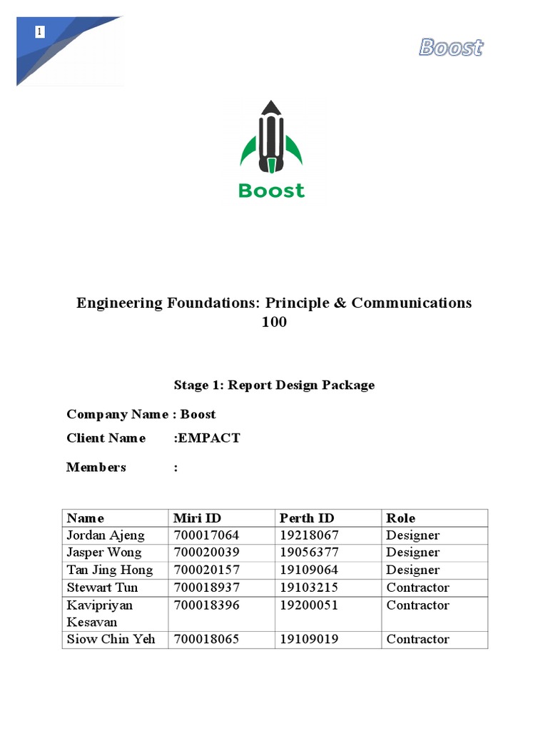 Stage 1 Design Package Final Word Format | PDF | Risk Management | Time ...