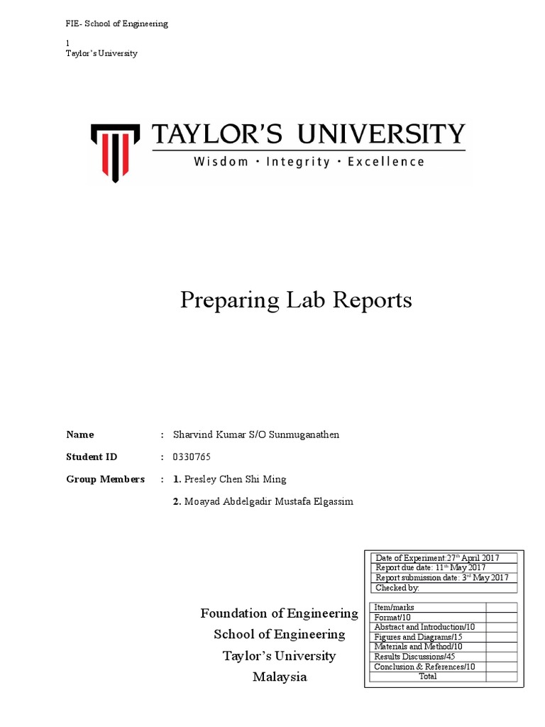 FIE Physics Lab Report 2 | PDF | Abstract (Summary) | Experiment