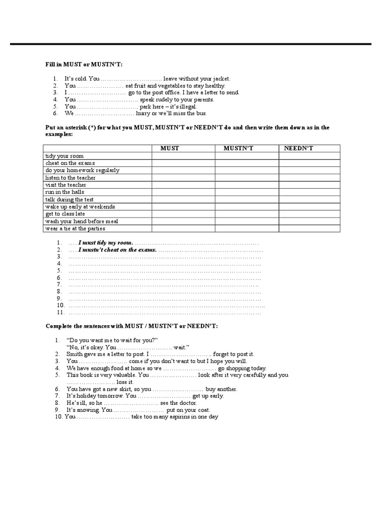 Ascella Modals Handout | PDF